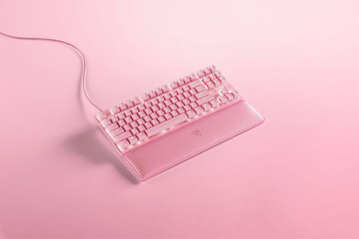 KEYBOARD (คีย์บอร์ด) RAZER HUNTSMAN V2 TENKEYLESS - QUARTZ (PINK ...