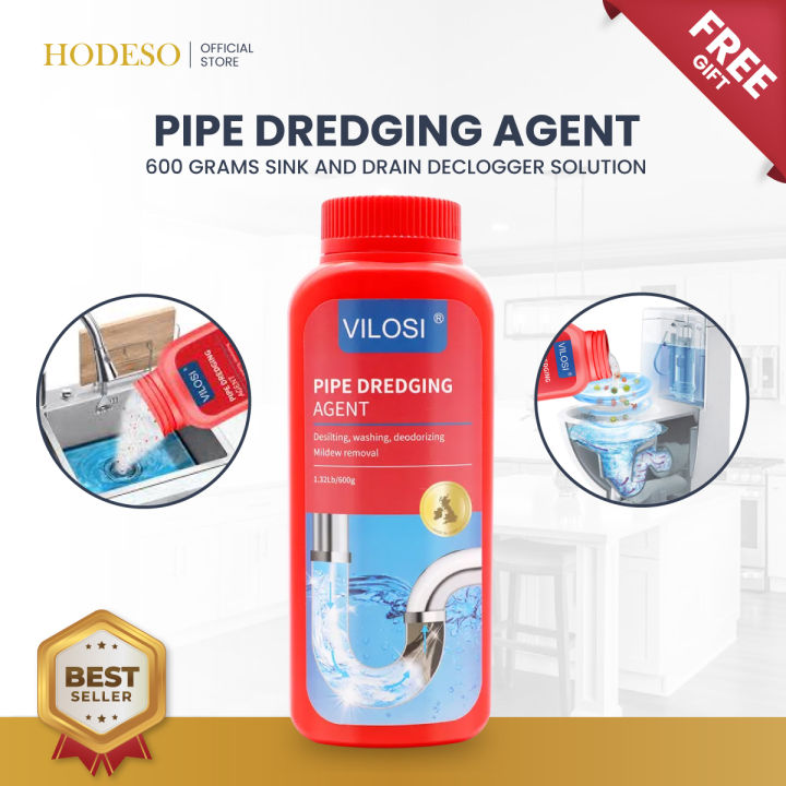 Hodeso Vilosi Pipe Dredging Agent 600 grans Sink and Drain Declogger ...