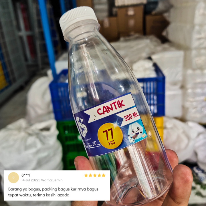 (ISI 20 PCS) Botol CANTIK 350 ml Botol Plastik CANTIK 350ml Botol Jus ...