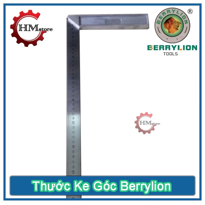 Thước ke góc đa năng Berrylion, nhiều kích thước 20cm 25cm 30cm 50cm ...