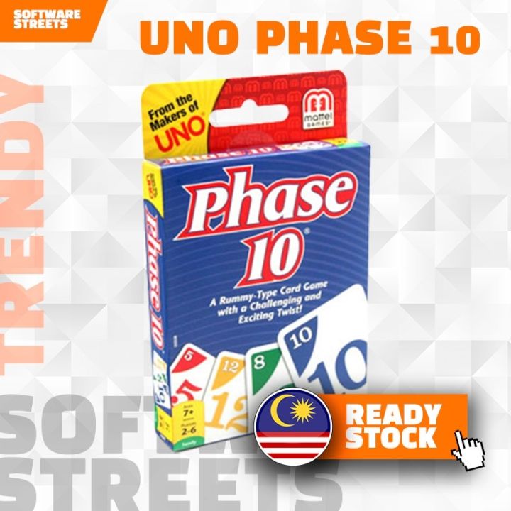 Uno Phase 10 Game Card Playing Cards Uno Card Phase 10 Rummy Card | Lazada