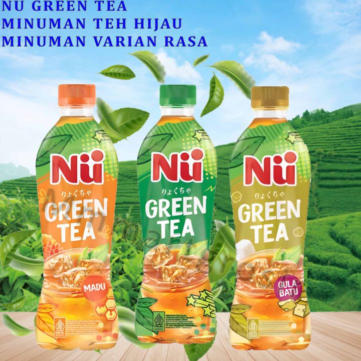 Nu Green Tea / Minuman Teh Hijau / Minuman Teh Varian Rasa / 330ml ...