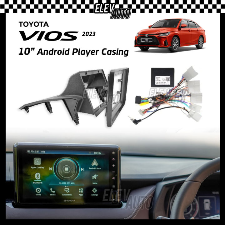 Toyota Vios 2023 2024 10" Android Player Casing Installation Dash Kit ...