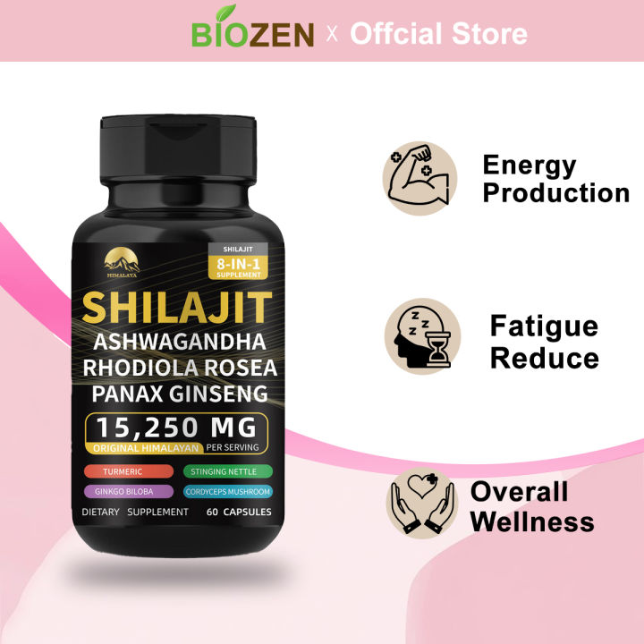 Shilajit Pure Himalayan Extract Capsules Supplement helps reduce body ...