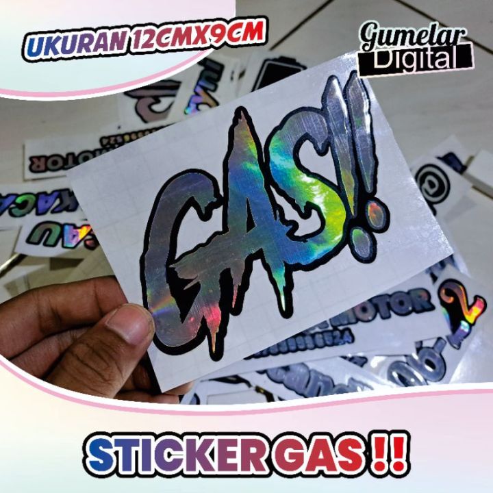 STIKER GAS!! STIKER HOLOGRAM GAS!! | Lazada Indonesia