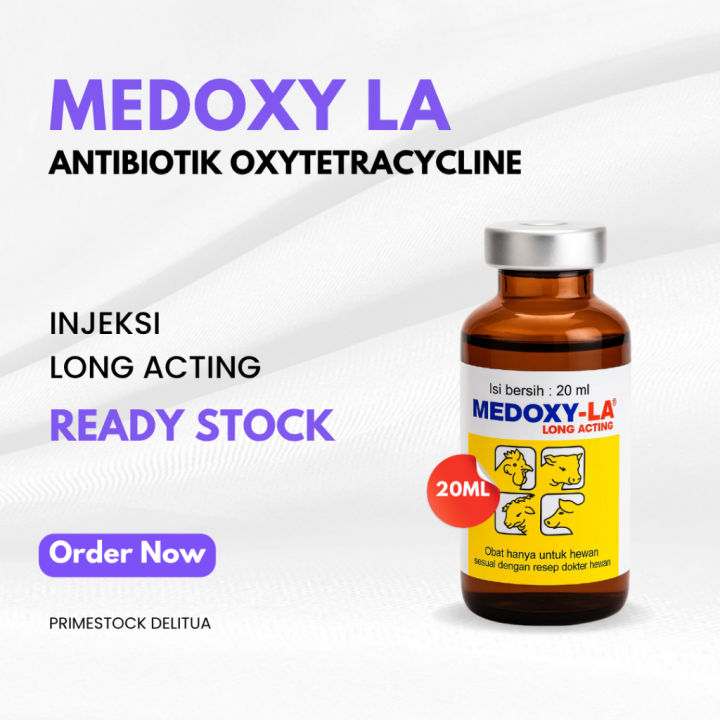 MEDOXY LA 20 ml - Antibiotik Oxytetracycline untuk Pengobatan Infeksi ...