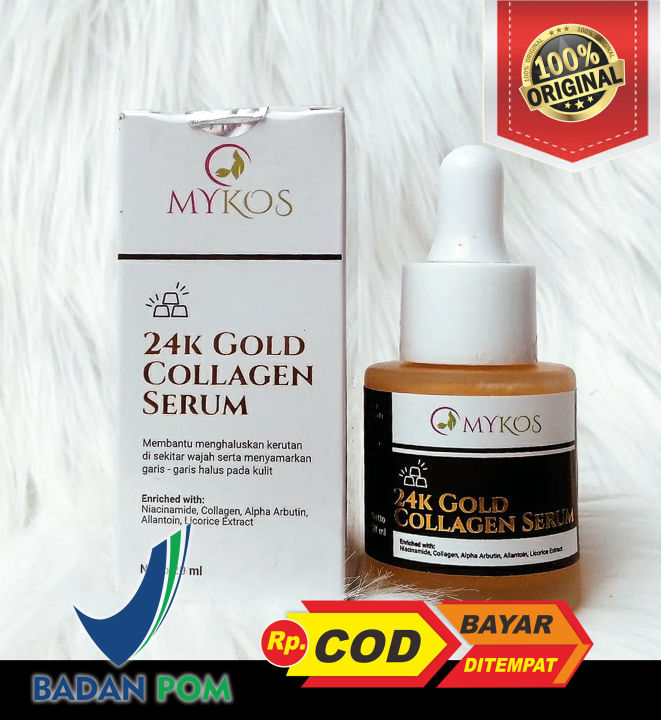 MYKOS 24k Gold Collagen Serum Menghaluskan Kerutan di Sekitar Wajah ...