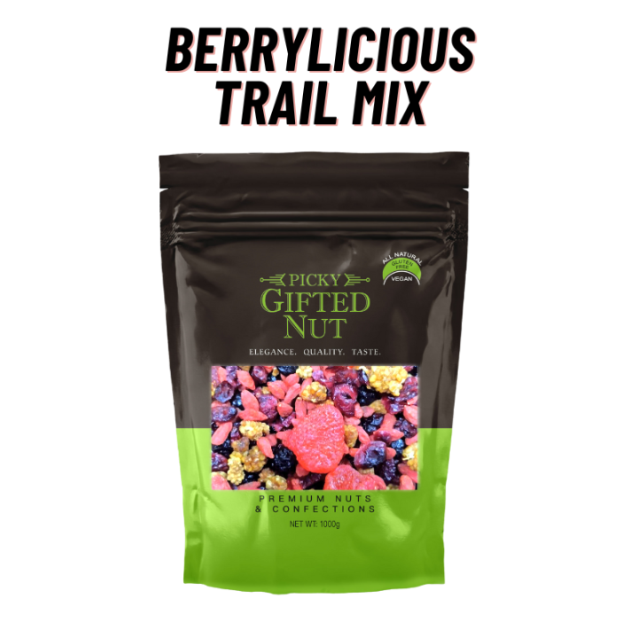 Picky Berrylicious Trail Mix (Strawberries, Pineapple, Blueberries, Cranberries and Goji Berries ...