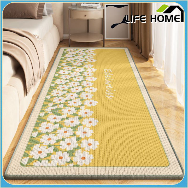Minimalist Bedside Carpet Bedroom Bedside Carpet Quick Drying Anti Slip ...