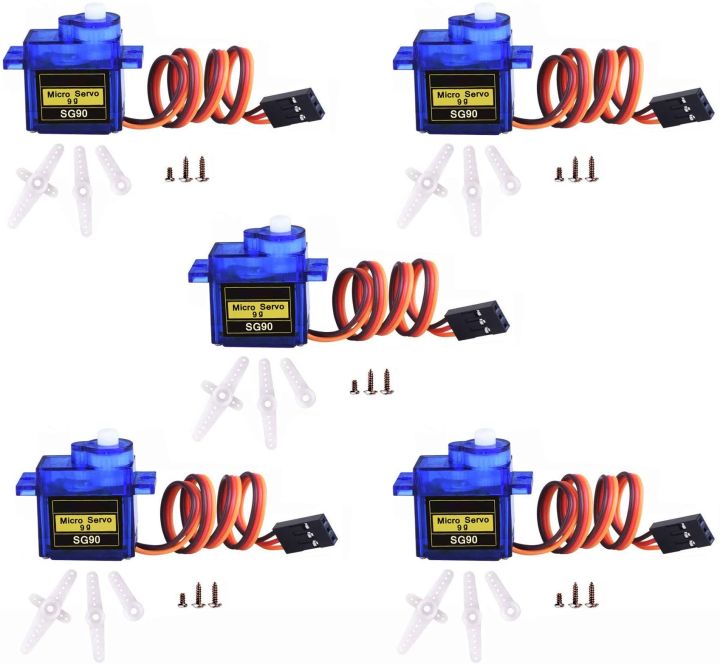 2pcs/5pcs Sg90 / Sg90s Micro Servo Motor Mini 9g Compatible For Arduino ...