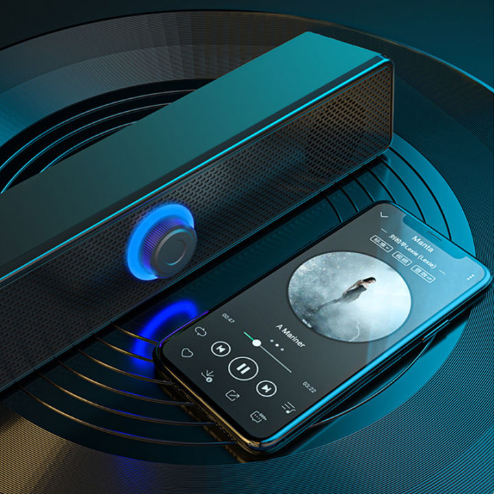 Computer Wired Bluetooth Speakers Audio Sound Bully Speaker Wired USB ...