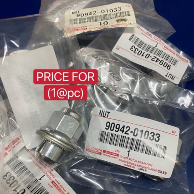 ORIGINAL TOYOTA TYRE NUT - 90942-01058 > Long / 90942-01033 Short | Lazada
