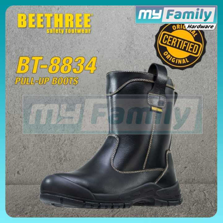 BEETHREE BT 8834 SIRIM DOSH Safety Working Footwear Shoe Boot Black ...
