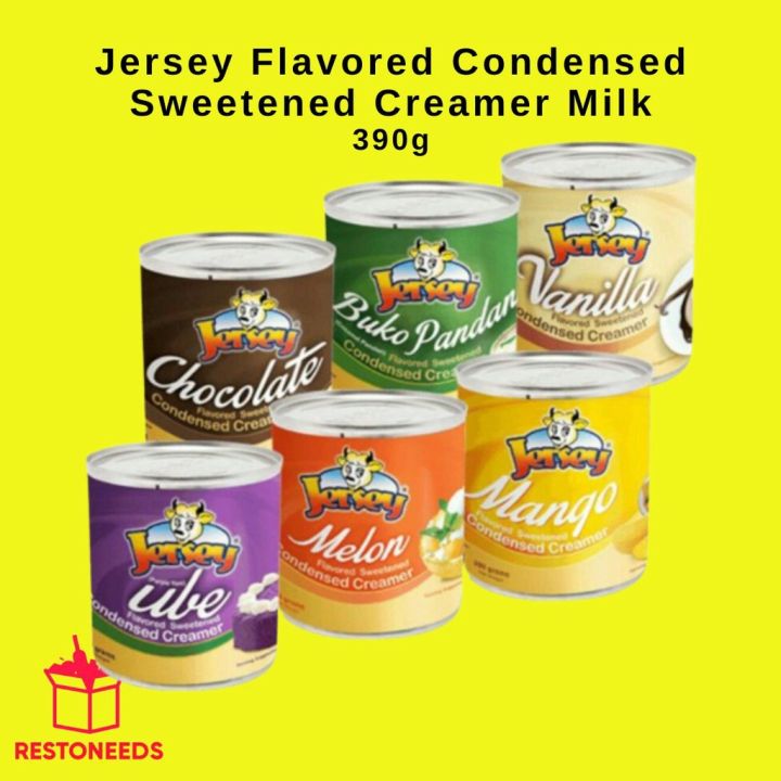 Jersey Flavored Condensed Sweetened Creamer Milk (Ube, Mango, Buko ...