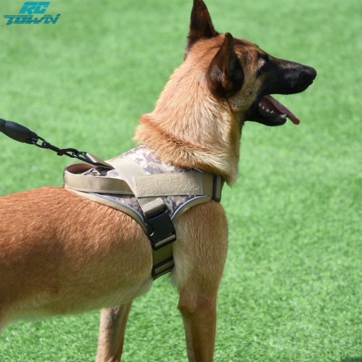 K9 Large Dog Training Harness Reflective Vest Harness Pet Traction Rope ...