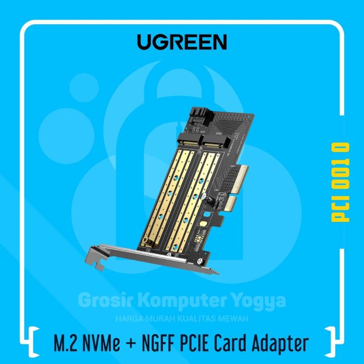 Ugreen M.2 NVMe + NGFF PCIE 3.0 X4 Express Card SSD Expansion Adapter ...