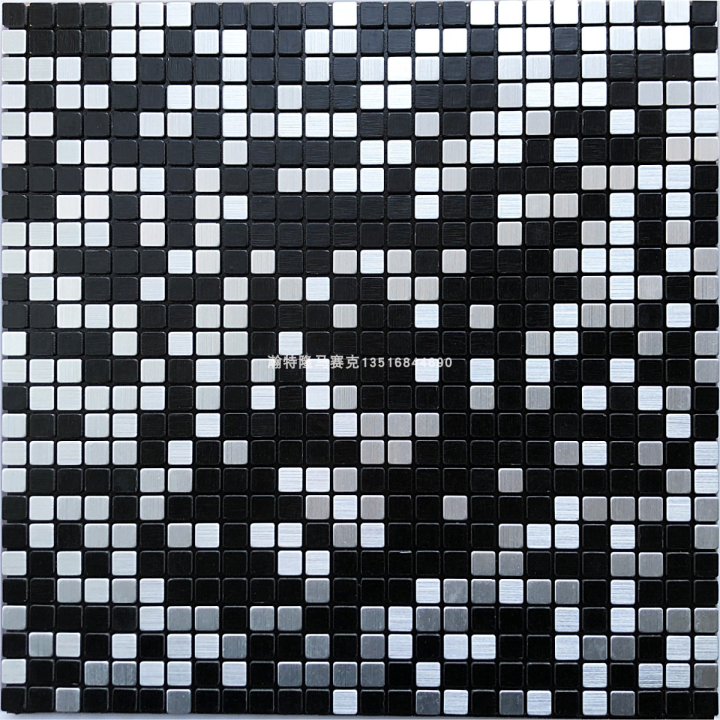 Self-adhesive mosaic tile metal aluminum plastic plate bronze silver ...
