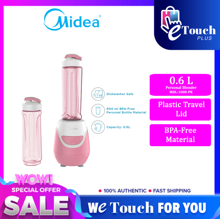 MIDEA (MBL-1000, MBL-1000-PK, MBL1000, MBL1000PK) PERSONAL BLENDER ...