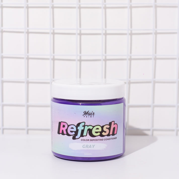 REFRESH (GRAY) color depositing conditioner 500ml | Lazada PH