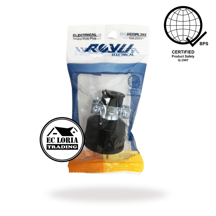 Royu Heavy Duty Electrical Male Plug 15A | Lazada PH