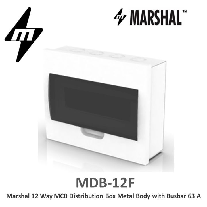 Marshal MDB-12F 12-way Miniature Din Rail Flush Type Panel Box ...