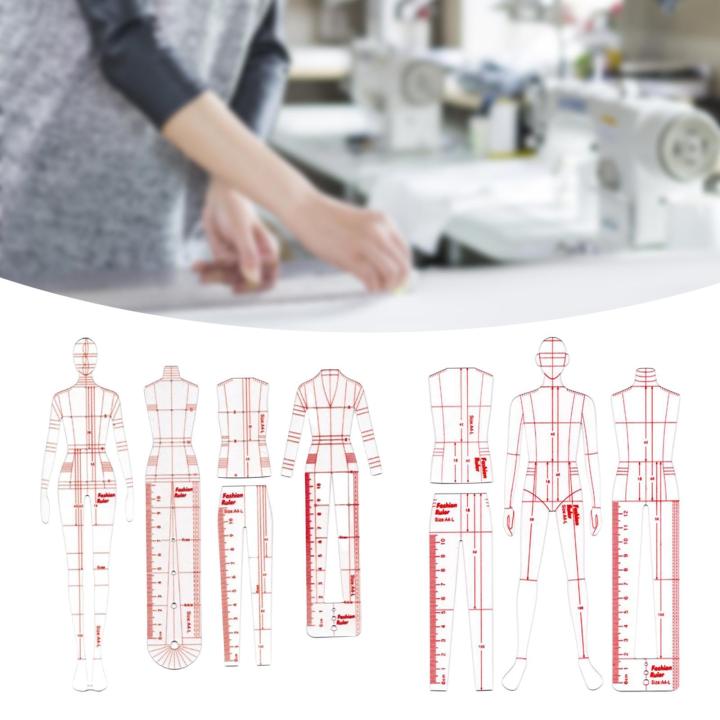 Viphome Template Rulers Models Fashion Illustration Rulers Clear Sewing ...