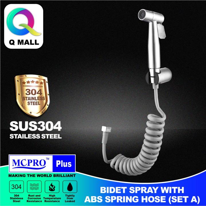 MCPRO SUS304 HAND SPRAY BIDET with HOSE BATHROOM SSBH01/FLEXIBLE HOSE ...