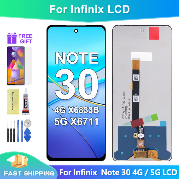 Original LCD For Infinix Note 30 5G X6833 X6711 LCD Display Touch ...
