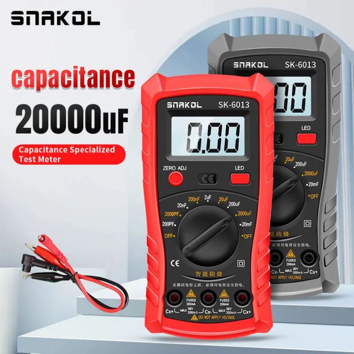 SNAKOL Digital Capacometer Electronics Capacitance Meter Electronic ...