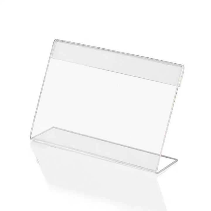 🔥Ready Stock🔥 Acrylic Sign L Shape Display Holder Name Card/Price Tag ...