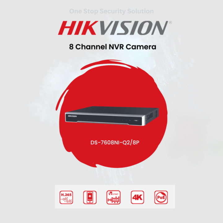(SINGAPORE LOCAL SELLER) HIKVISION 8 Channel NVR Camera - [ Model: DS-7608NI-Q2/8P] CCTV ...