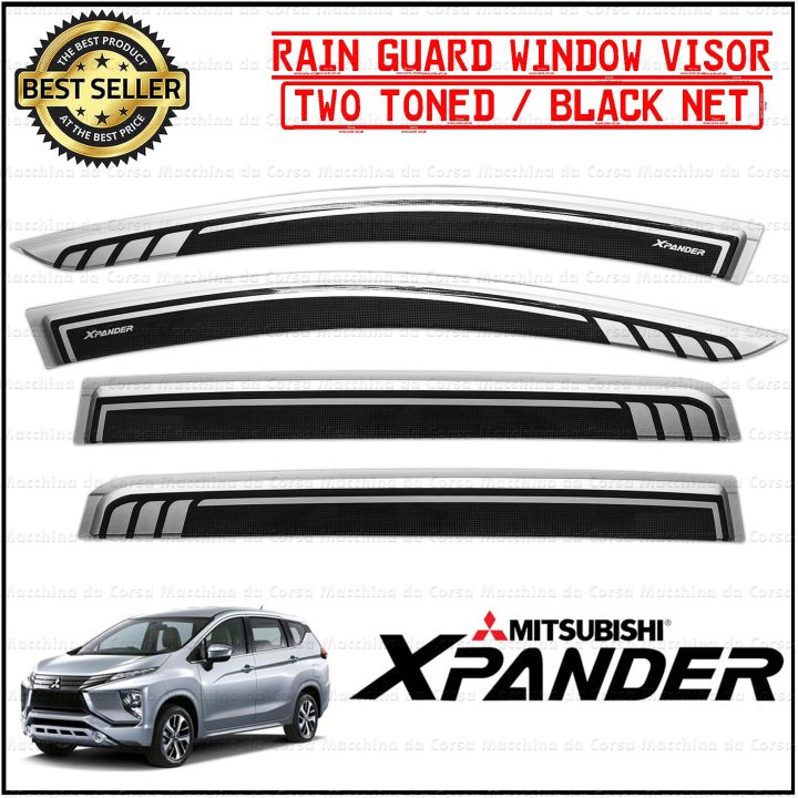 Mitsubishi Xpander 2018-2023 Rain Guard Window Visor (Two Tone / Black ...