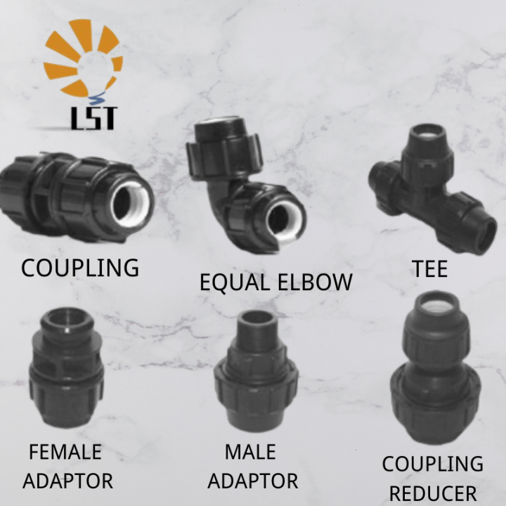 LST PE Compression Fittings Black Coupling | Lazada PH