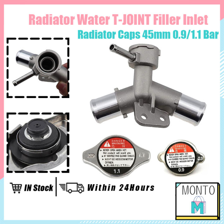 TOYOTA VIOS YARIS Aluminum Radiator Water T-JOINT Filler Inlet ...