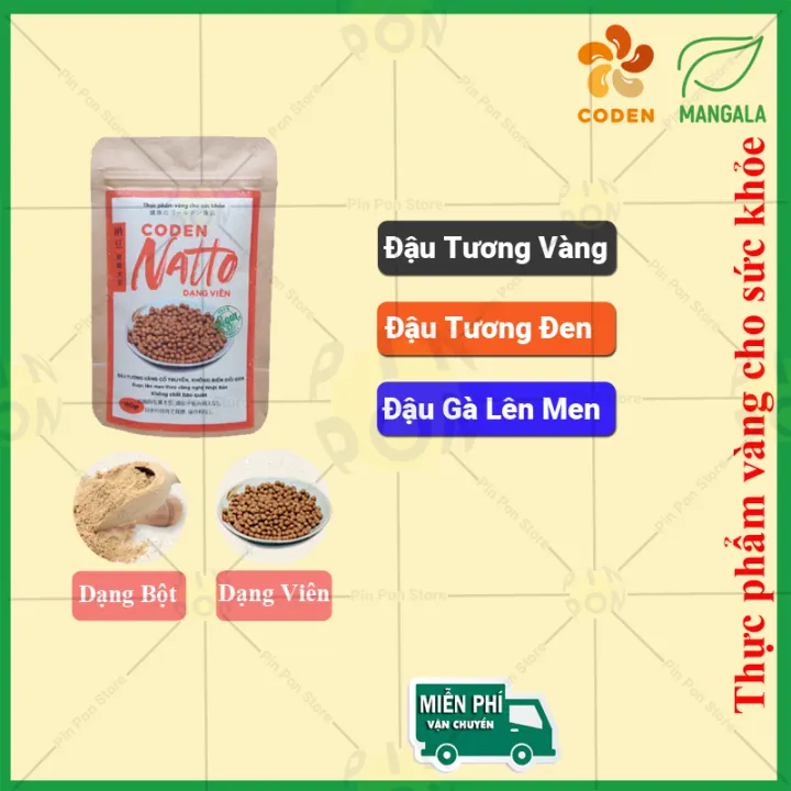 NATTO CODEN Đậu tương vàng/đen, đậu gà lên men Sấy lạnh từ Natto tươi ...