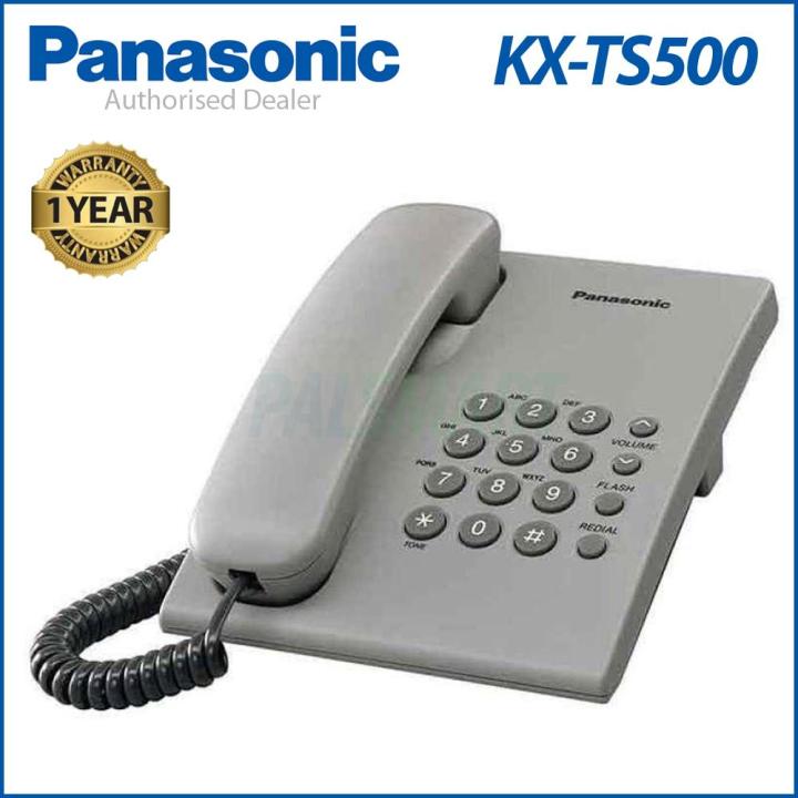 Panasonic KX-TS500ML Single Line Phone Telefon Rumah | Lazada