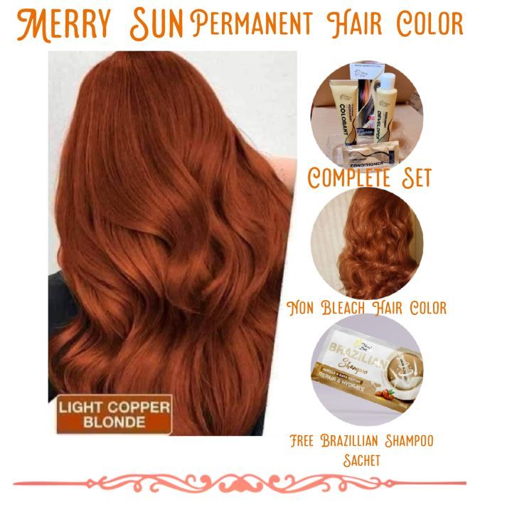 Merry Sun Permanent Hair Color With Hair Therapy | Lazada PH
