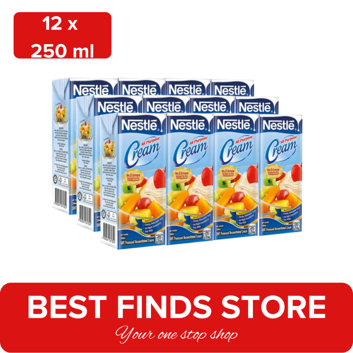 Nestle All-Purpose Cream 250ml | Pack of 3 , 4 , 6 or 12 | Lazada PH