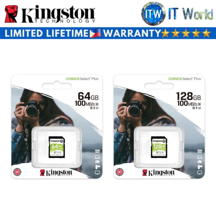 Kingston Canvas Select Plus SD Card (64GB | 128GB) | Lazada PH
