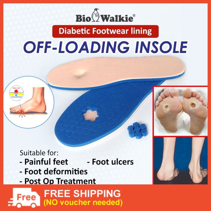 Off-Loading Insole Off load padding diabetes insole wound post op糖尿病足鞋垫 ...