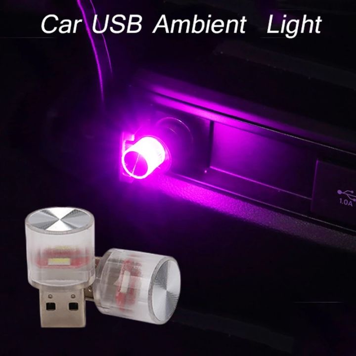 【CCWOLF】Car Mini USB LED Atmosphere Lights Decorative Lamp For Party ...