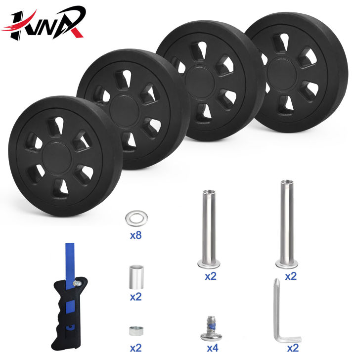 Luggage Replacement Wheels Set 4PCS Swivel Repair Wheel 12mm/ Thick PVC ...