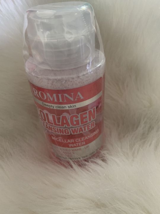 Romina collagen cleansing water 300ml.โรมิน่า คอลลาเจน คลีนซิ่ง ...
