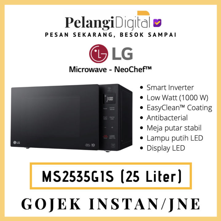 LG MS2535GIS Microwave NeoChef Smart Inverter - Solo 25 Liter | Lazada ...