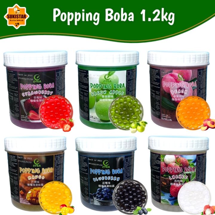 Popping Boba 1.2kg Toppings For Milktea / Cake / And Other Beverages ...