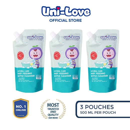 UniLove Baby Bottle Cleanser 500ml Pack of 3 | Lazada PH