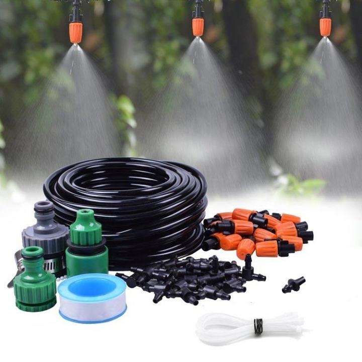 Water Misting Cooling System Outdoor Garden Drip Spray Irrigation ...
