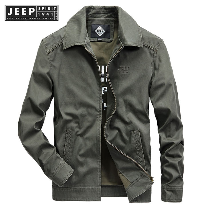 Jeep spirit 1941 estd autumn and winter jacket Men's coat Military ...