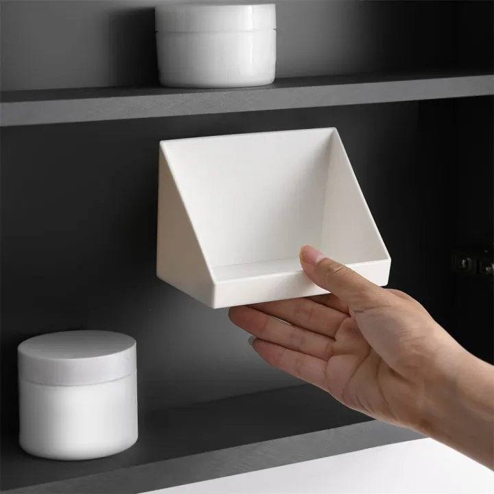 Wall Mount Support Wall Storage Box Wall-mounted Mirror Cabinet Sorting ...