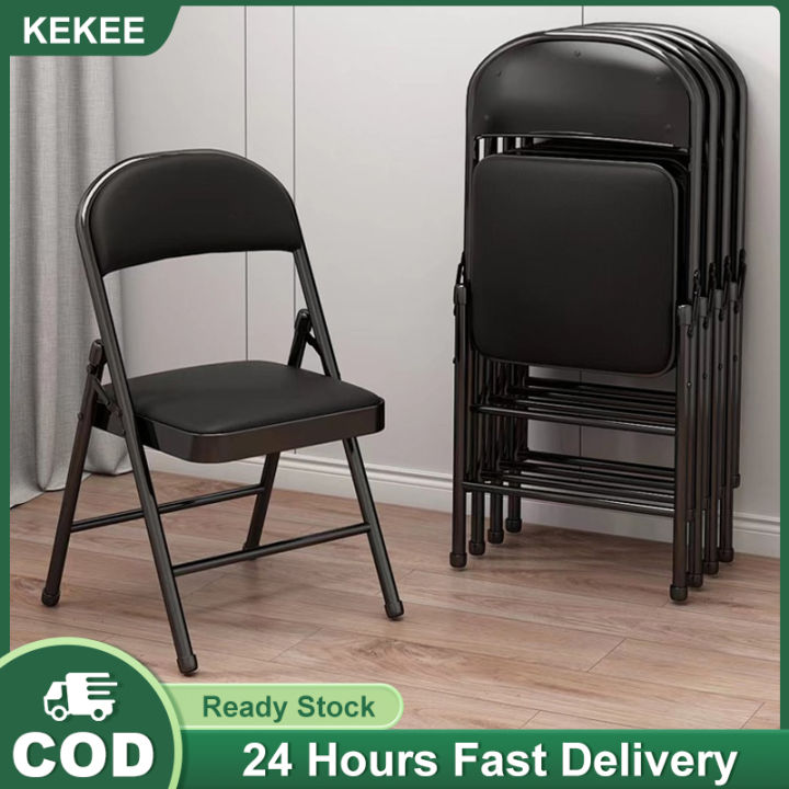 KEKEE Folding Chair Home Computer Leisure Seat Simple Office Back Chair ...